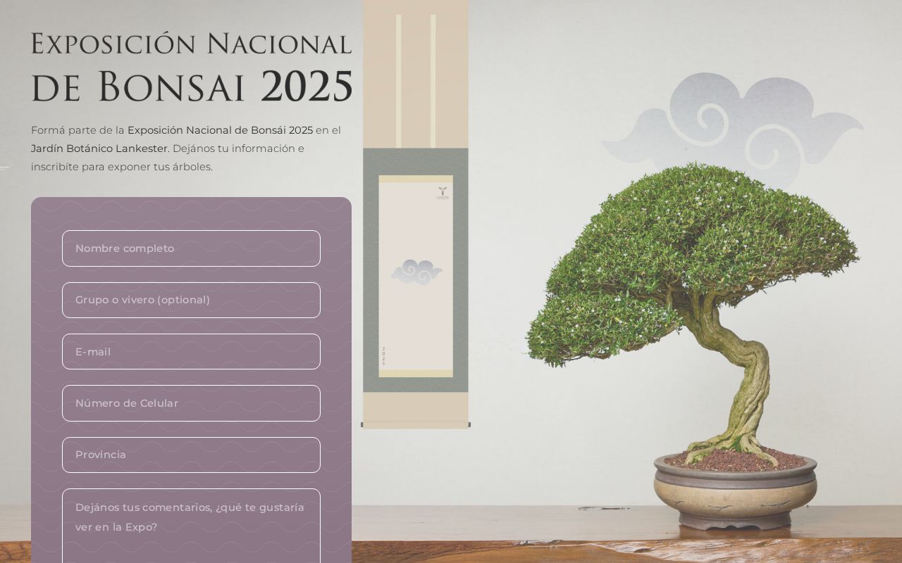Expo Nacional de Bonsai 2025